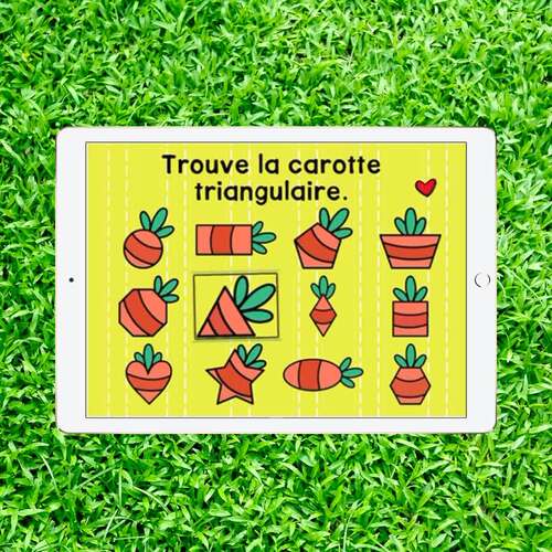 Trouve le triangle avec audio | Vocabulaire du printemps | Cartes Boom