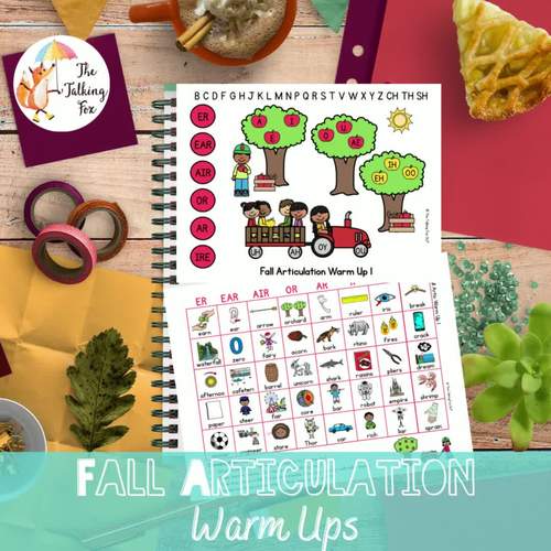 Fall Articulation Warm Ups | No Prep Seasonal Artic Practice | TPT