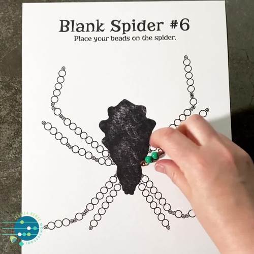 Montessori Halloween Math Cards: Bead Stair Spider, Fall Activity, Numeracy