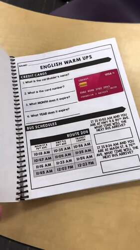 English Warm Up - Life Skills - Daily Work - Bundle by Life Skills ...