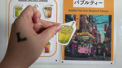 Bubble Tea Cart Reward Tokens Chart, Positive behavior support ADHD ...
