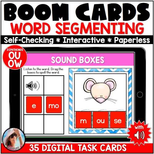 Phoneme Segmentation Sound Boxes | Diphthongs OU & OW – Boom Cards