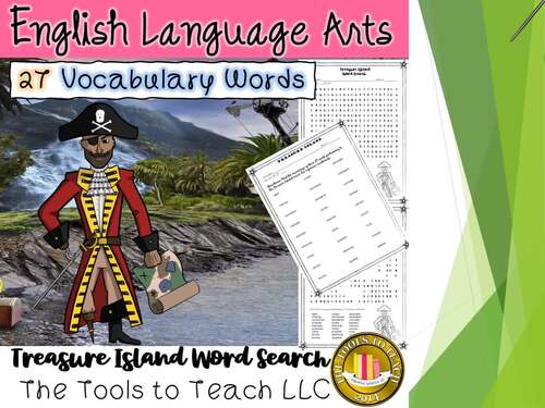 Treasure Island 27 Vocabulary Word Search and Key No Prep | TPT