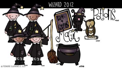 Wizard clip art 2012, witch, cauldron COMBO PACK by Melonheadz Clipart