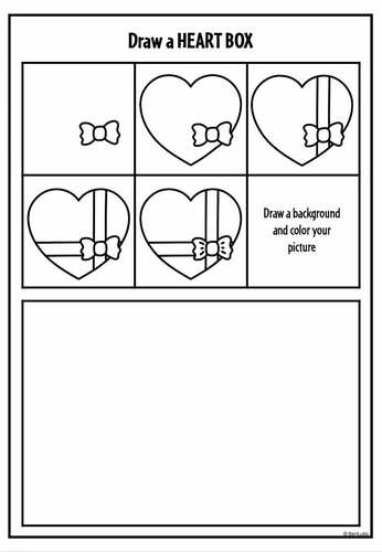 Valentine's Day Directed Drawing - Step By Step How To Draw Hearts ...