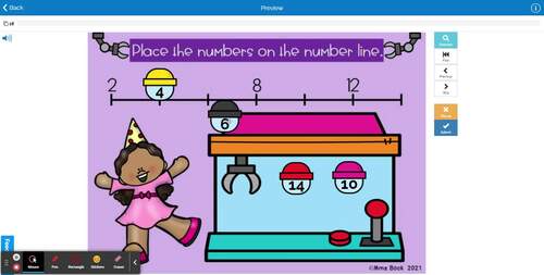 BOOM™ Cards: Number Lines 1-50 (by 2s) by GroovyGarden | TPT