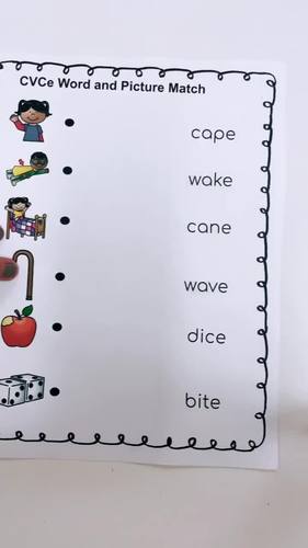 CVCe Word Work by Whole and Healthy Teaching | TPT