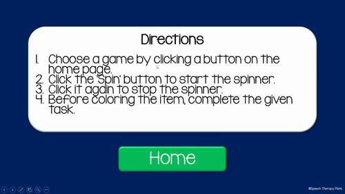 No Prep Digital Language Spin & Say by Speech Therapy Plans | TpT