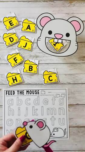 Matching and Tracing Uppercase and Lowercase Letters - Feed the Activities