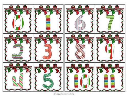 K-1 Christmas Math Games by Froggy About Teaching | TPT