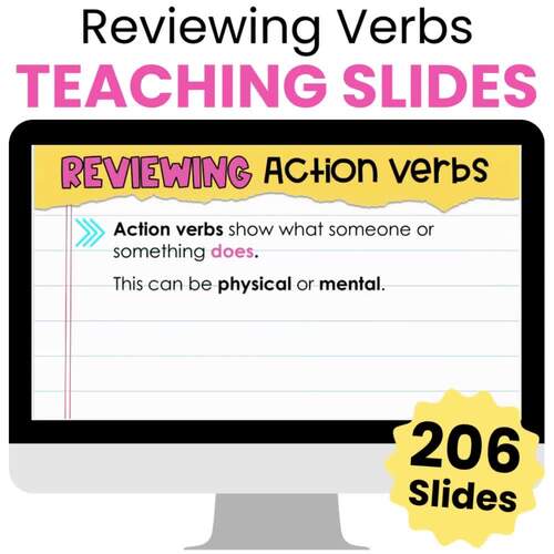 Reviewing Verbs - 4th & 5th Grade Grammar Teaching Slides by Jennifer ...