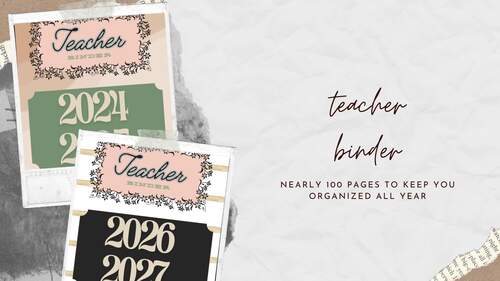 Complete Teacher Binder - Boho Theme by Caffeine Chaos and Creativity