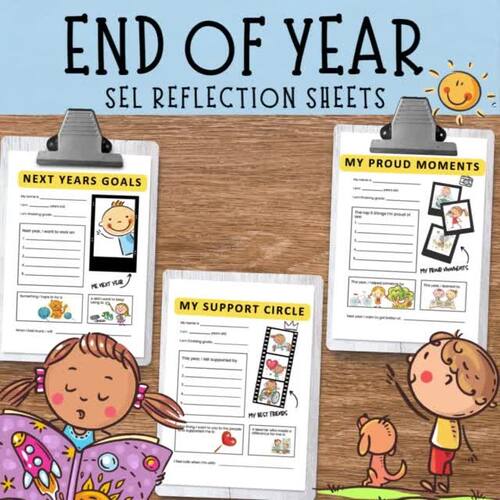 End Of Year SEL Reflection Sheet l End Of Year Proud Moments SEL ...