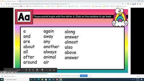 HMH Into Reading Digital Word Wall: Interactive Google Slides | TPT