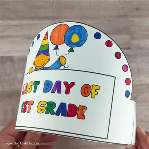 Last Day Of 1st Grade Headband - End of the Year Paper Hat Craft ...