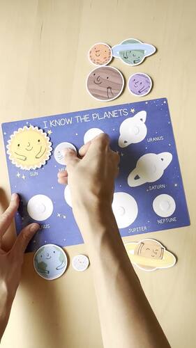 Solar System Worksheet Planets Learning Activity for Toddlers Outer ...