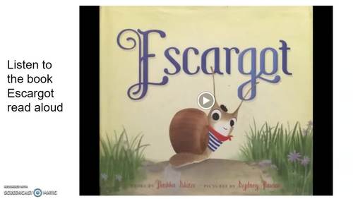 Escargot Literacy Unit for Special Education PRINT AND DIGITAL | TPT