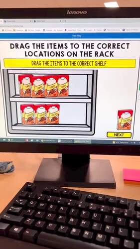 Job Skills - Life Skills - Grocery Store - Thanksgiving - Boom Cards