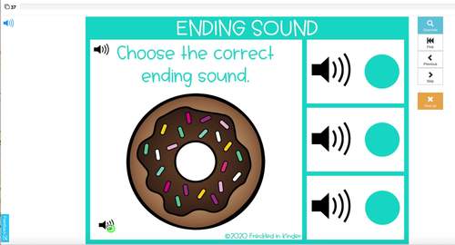 Ending Sounds Phonemic Awareness / Distance Learning / Boom Cards™
