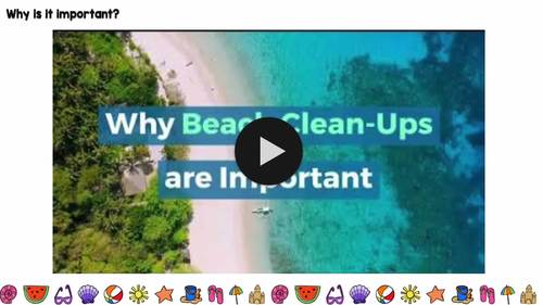 Clean Beaches Week, Powerpoint, ESY Summer School | TPT