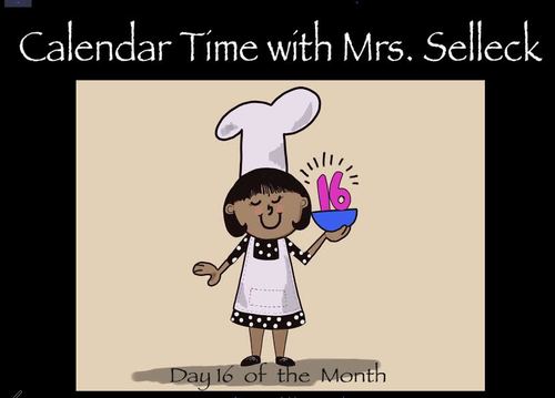 Calendar Time with Richelle Selleck, Day 16 of the Month | TPT