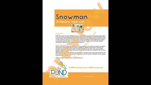 Snowman Craft and Writing Pack | Winter Bulletin Board Activity | TPT