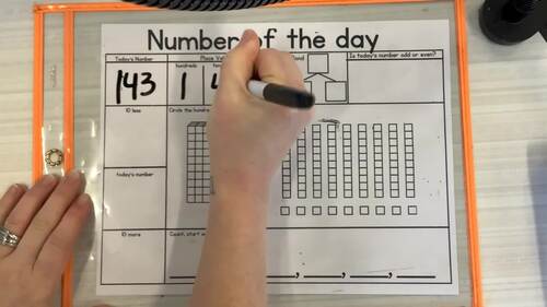 Morning work & Number of the day by Ms Taylor Teaches | TPT