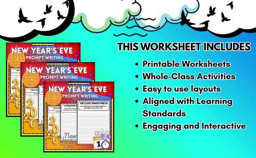 Reflect, Write, Celebrate! New Year’s Writing Prompts for Grades 2-8