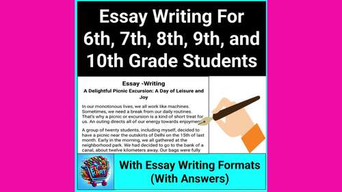 Comprehension Passage Sub Plan and Essay Writing Bundle for Middle ...