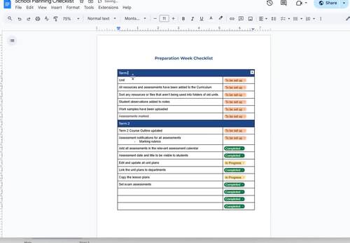 School Planner Digital Checklist by Decor8andDesigns | TPT