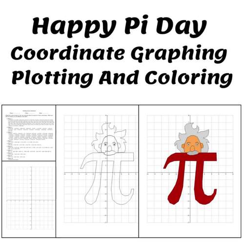 Happy Pi Day Coordinate Graphing - Plotting Points Drawing And Coloring ...