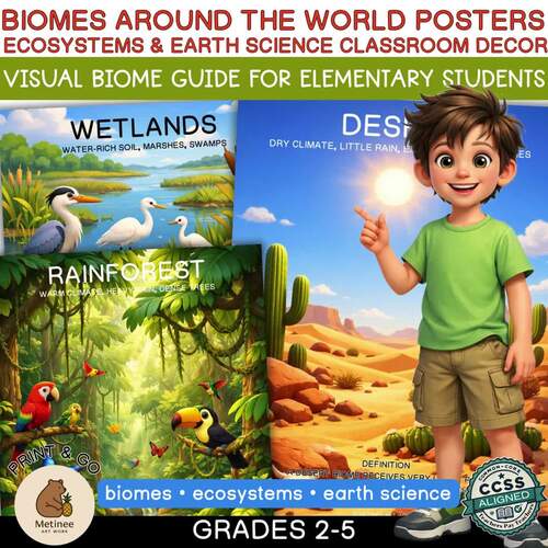 Biomes Around the World Posters | Ecosystems & Earth Science Classroom ...
