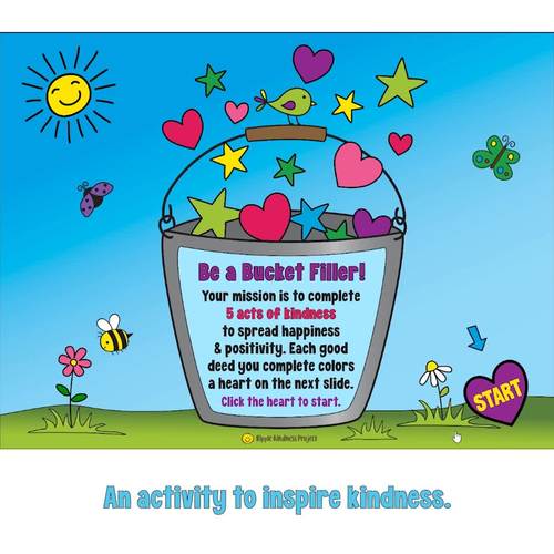 Online BUCKET FILLER SEL Lesson -Digital Kindness & Friendship Activity ...