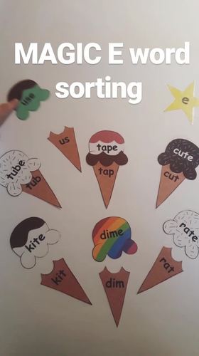 Magic E/ Short and Long Vowel Sounds Activity by MessyBunTeacherFun