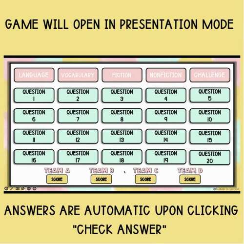 2nd Grade ELA Test Prep Game Show | End of the Year 2nd grade literacy ...