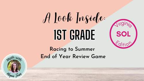 SOL Edition-First Grade End of Year Math Review Game-Racing to Summer