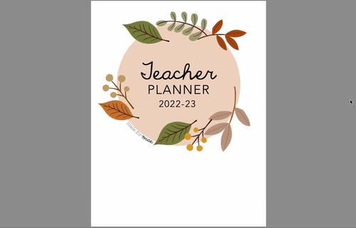 Teacher Planner SY 2022-2023 | Simple, Modern, Neutral, Boho Themed