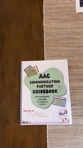 AAC Communication Partner Guidebook/Training (PDF Download) by Your SLP ...