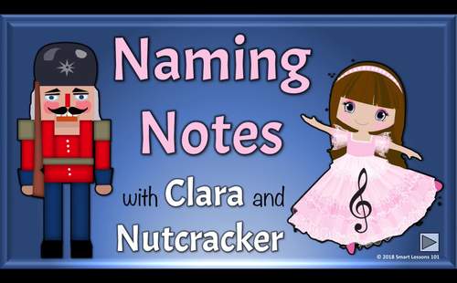 Nutcracker TREBLE CLEF NOTE Reading GAME: Christmas Music Game: Music ...