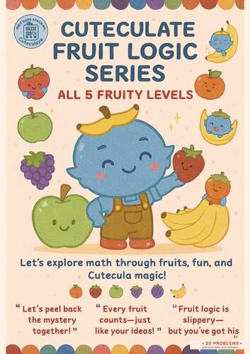 Cuteculate Math Bundle : Fruit Logic Series – All 5 Fruity Levels