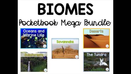 Biomes Research Mega Bundle Pocketbook Unit by Double Dose of Learning