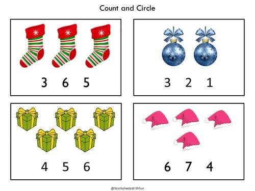 Christmas Busy Book, Toddlers Activities, Kindergarten Morning Work, T-156