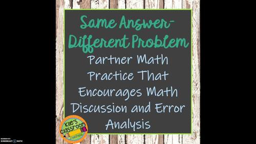 Decimal Operations Partner Math Talk Worksheets Bundle Math With ...