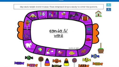 HALLOWEEN DIGITAL BOOM CARD BUNDLE, WITCH HAT & CANDY, ARTICULATION ...