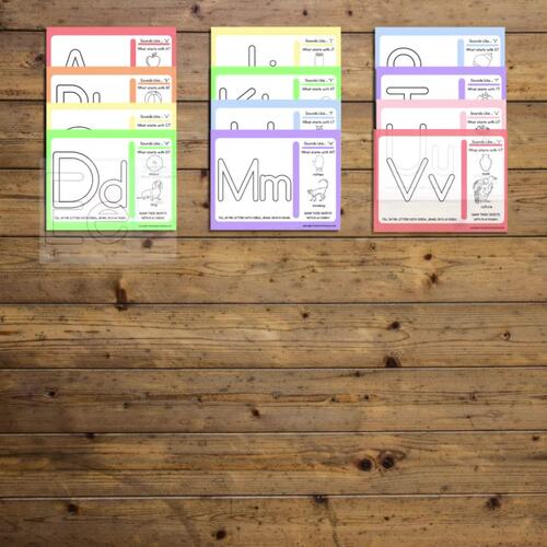 ABC Letter Learning Play Dough Activity Mats by Needed In The Home