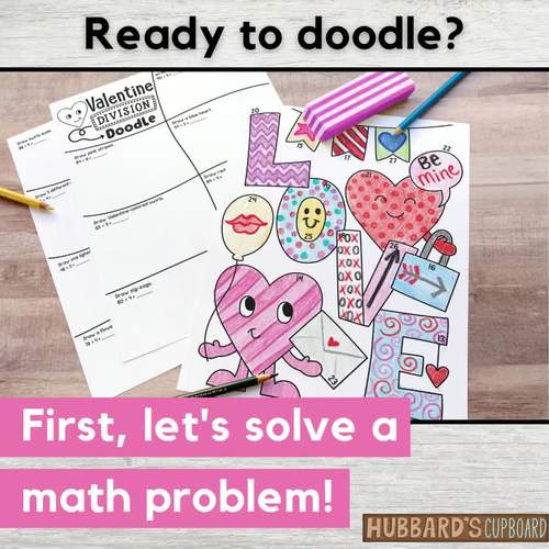 Valentine's Day Math Activity - Multi-Digit Division 4th/5th Gr ...