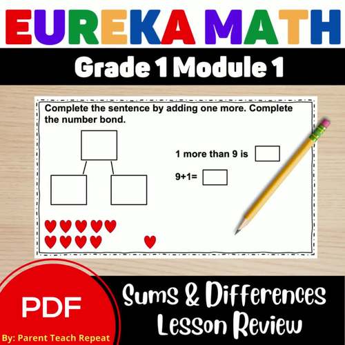 1st Grade Engage NY {Eureka} Math Module 1 Review Worksheets | Back to ...