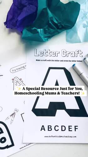 Alphabet Pack for Children Aged 3-5 – Letter Recognition & Craft Activities