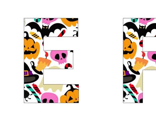 HALLOWEEN-THEMED Alpha-Numeric Bulletin Board Bundle: 6 SETS! | TPT