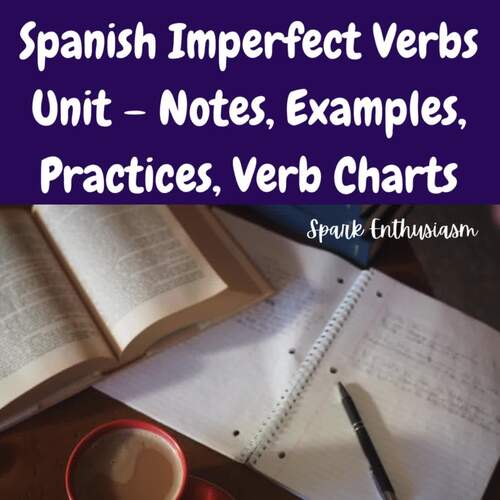 Spanish Imperfect Verbs Unit – Notes, Examples, Practices, Verb Charts